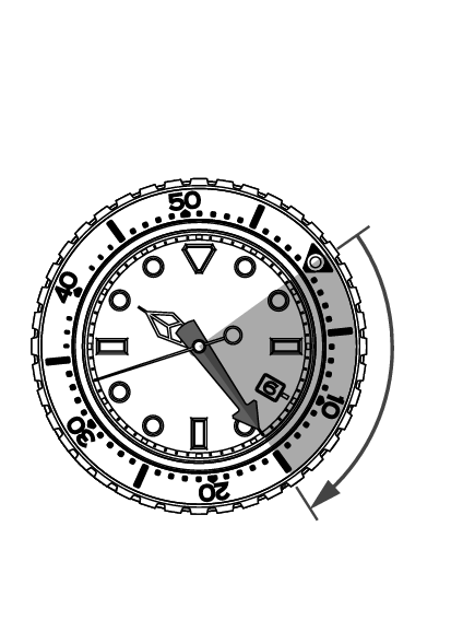 Unidirectional rotating bezel