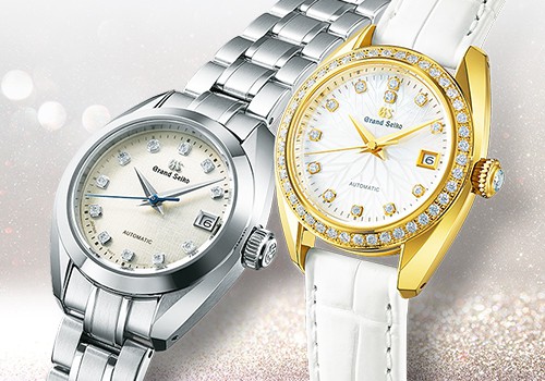 "Elegance Collection A new automatic series for women." special page is ...